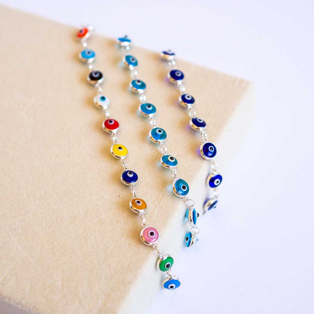 Pulsera Plata Ojo Turco Plata de Ley - My Essential Feelings