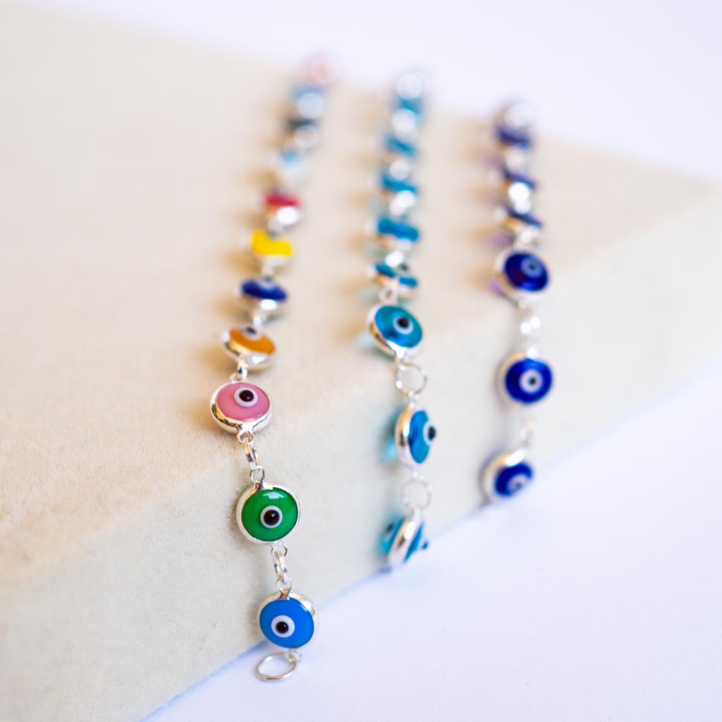 Pulsera Plata Ojo Turco Plata de Ley - My Essential Feelings